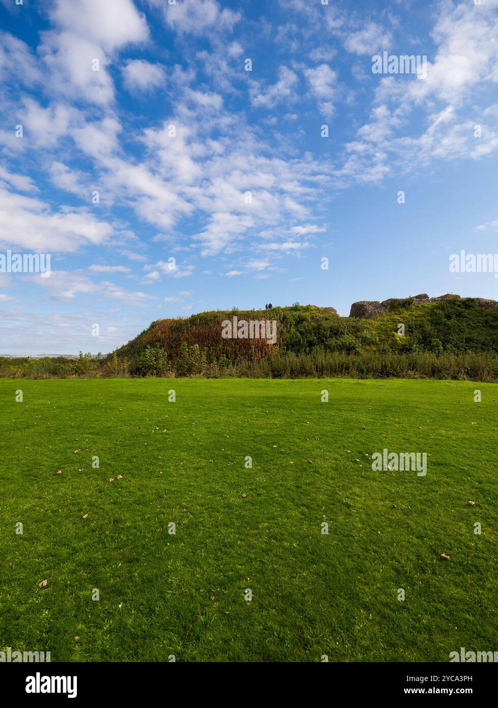 Motte, Old Sarum Castle, Old Sarum, Salisbury, Wiltshire, England, UK ...