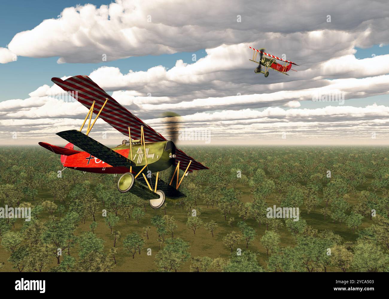 German fighter planes of World War 1 Stock Photo - Alamy