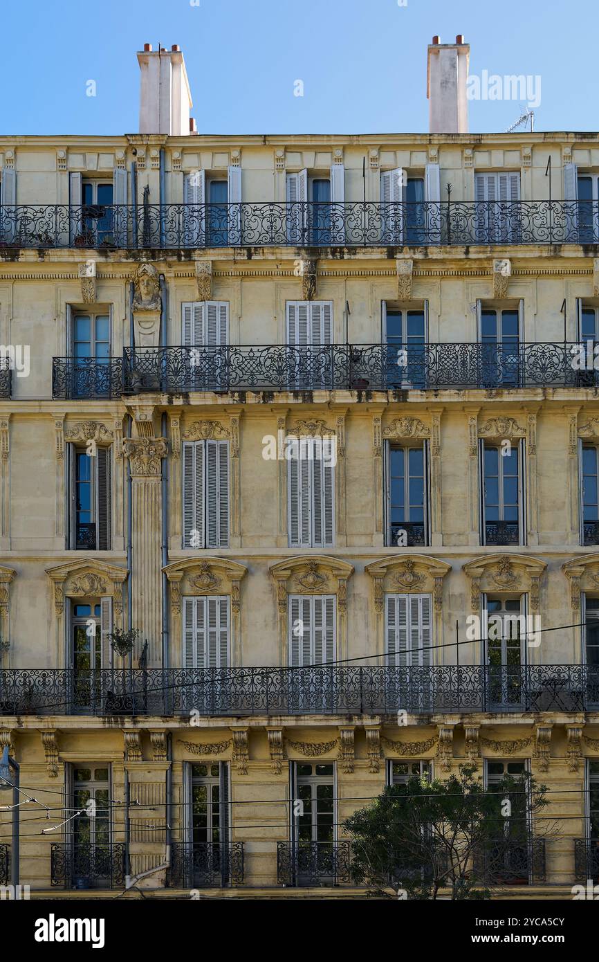 Beautifully designed building facades. The detailed architecture ...