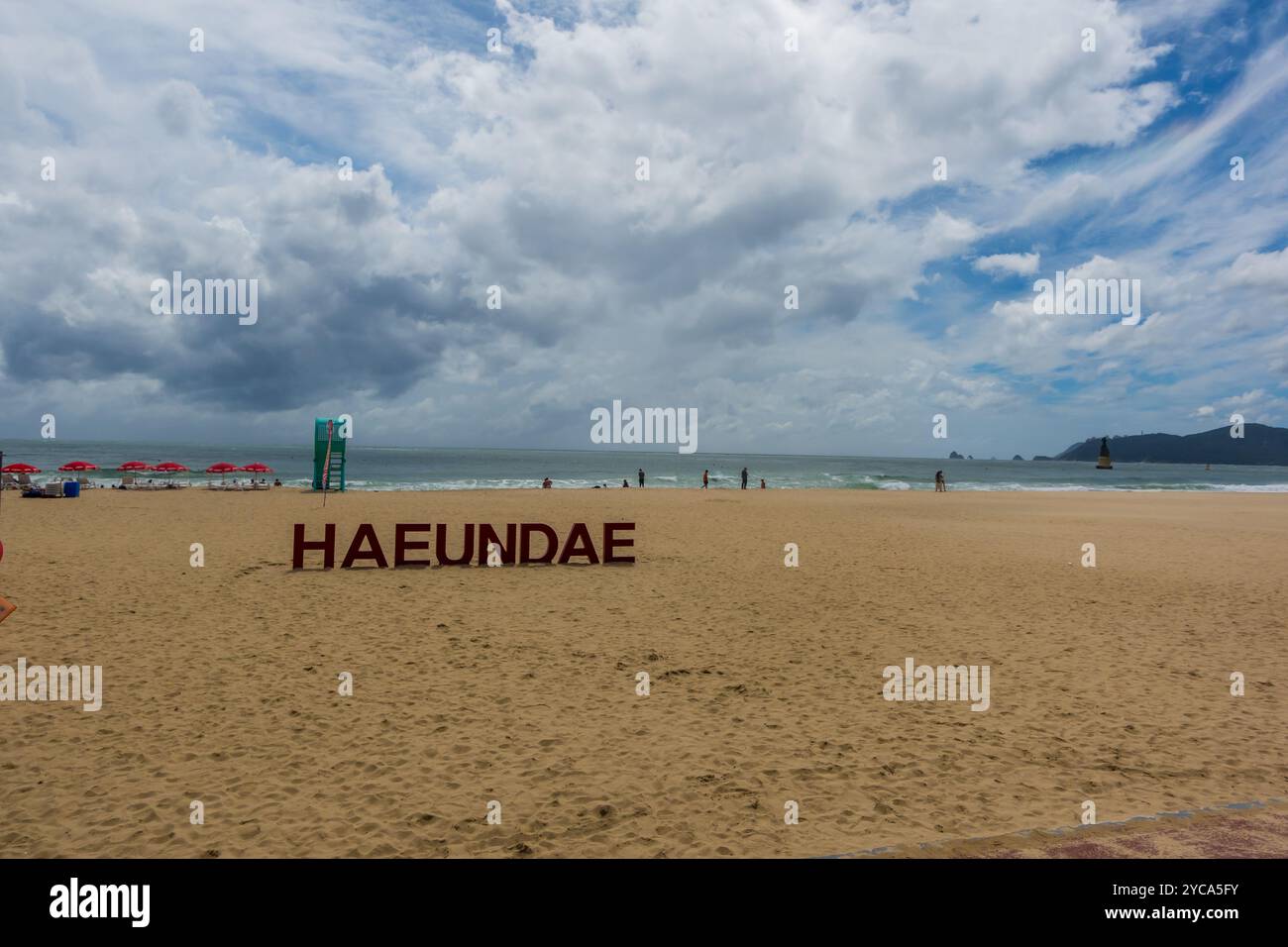 Panorama view of Haeundae Beach in Busan, South Korea Stock Photo - Alamy