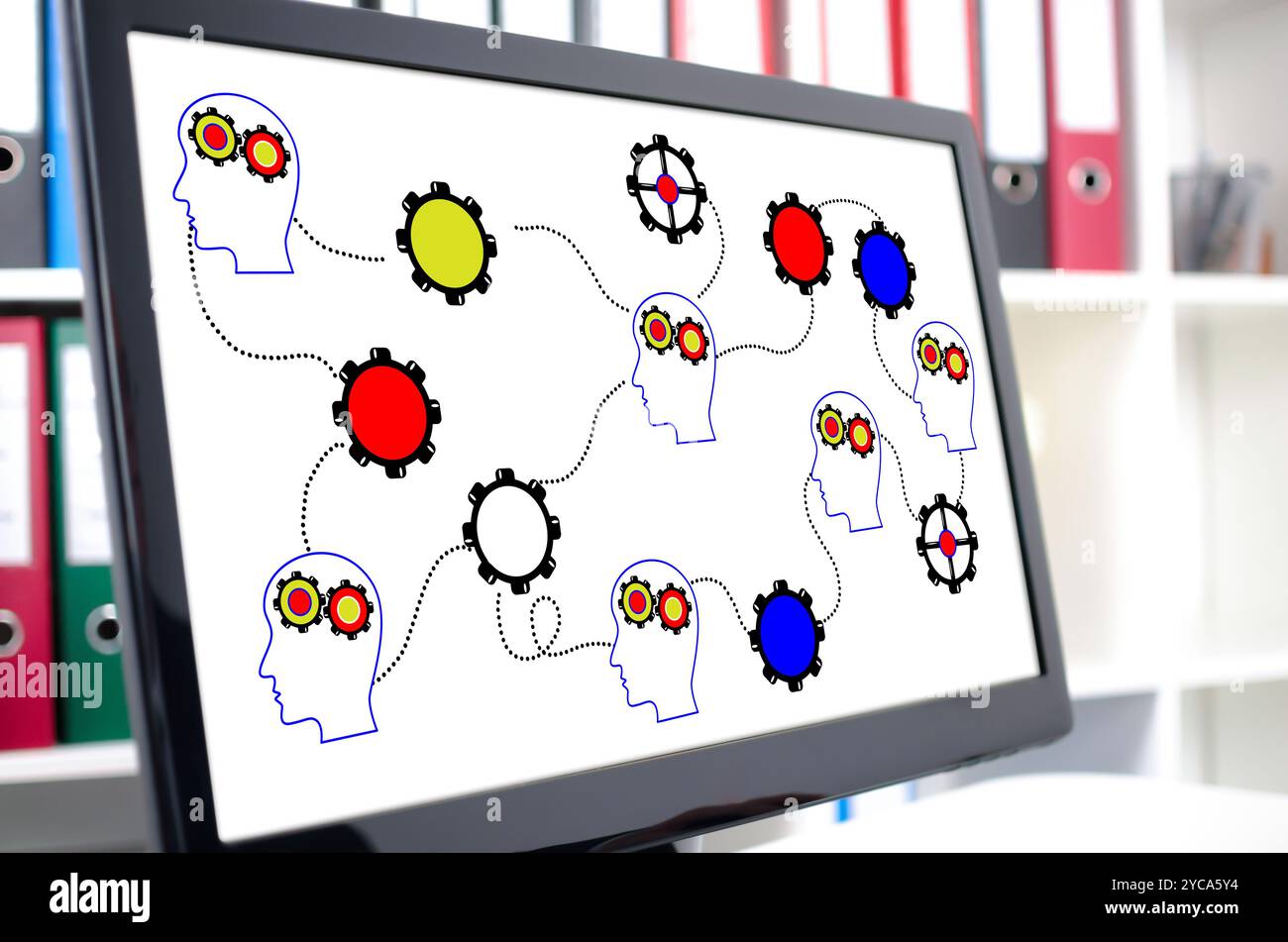 Brainstorming concept shown on a computer screen Stock Photo - Alamy
