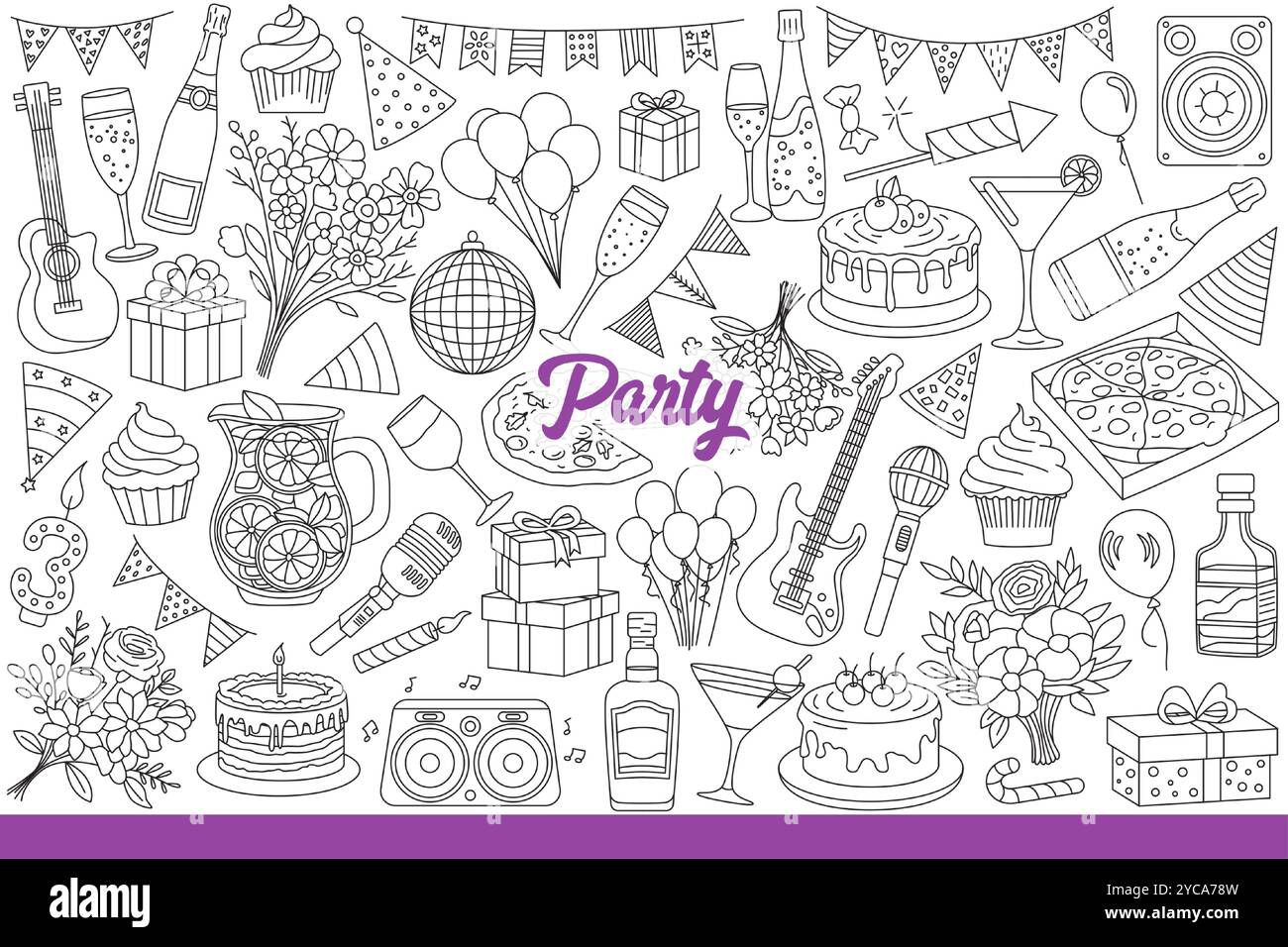 Dancing party in interior Stock Vector Images - Alamy