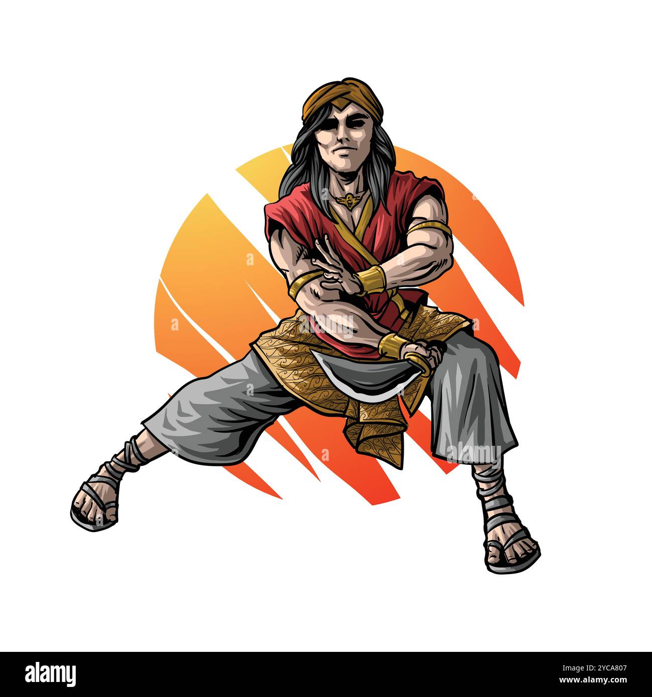 Green sword on background Stock Vector Images - Alamy