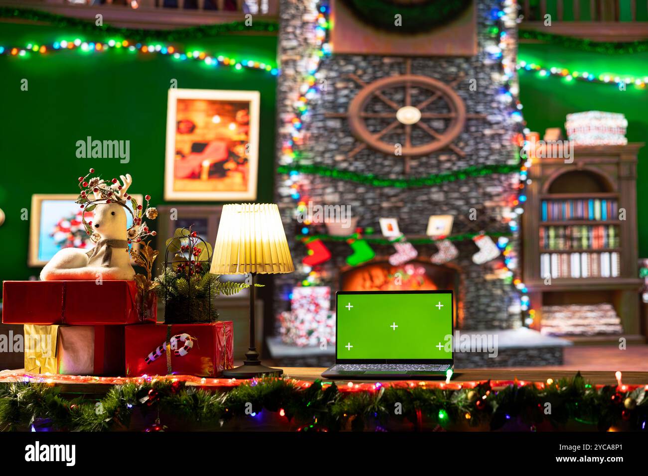 Empty decorated north pole hi-res stock photography and images - Alamy