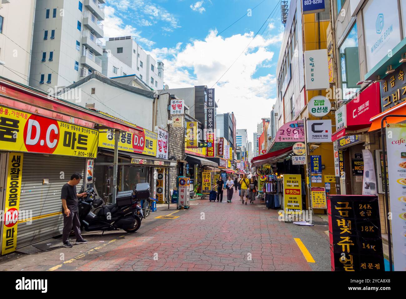 Street photography in the bustling Seomyeon Area in Busan, South Korea ...
