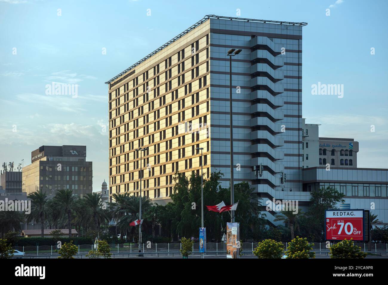 Bahrain Financial Harbor, Harbor Towers, Bahrain Skyline view sunset ...