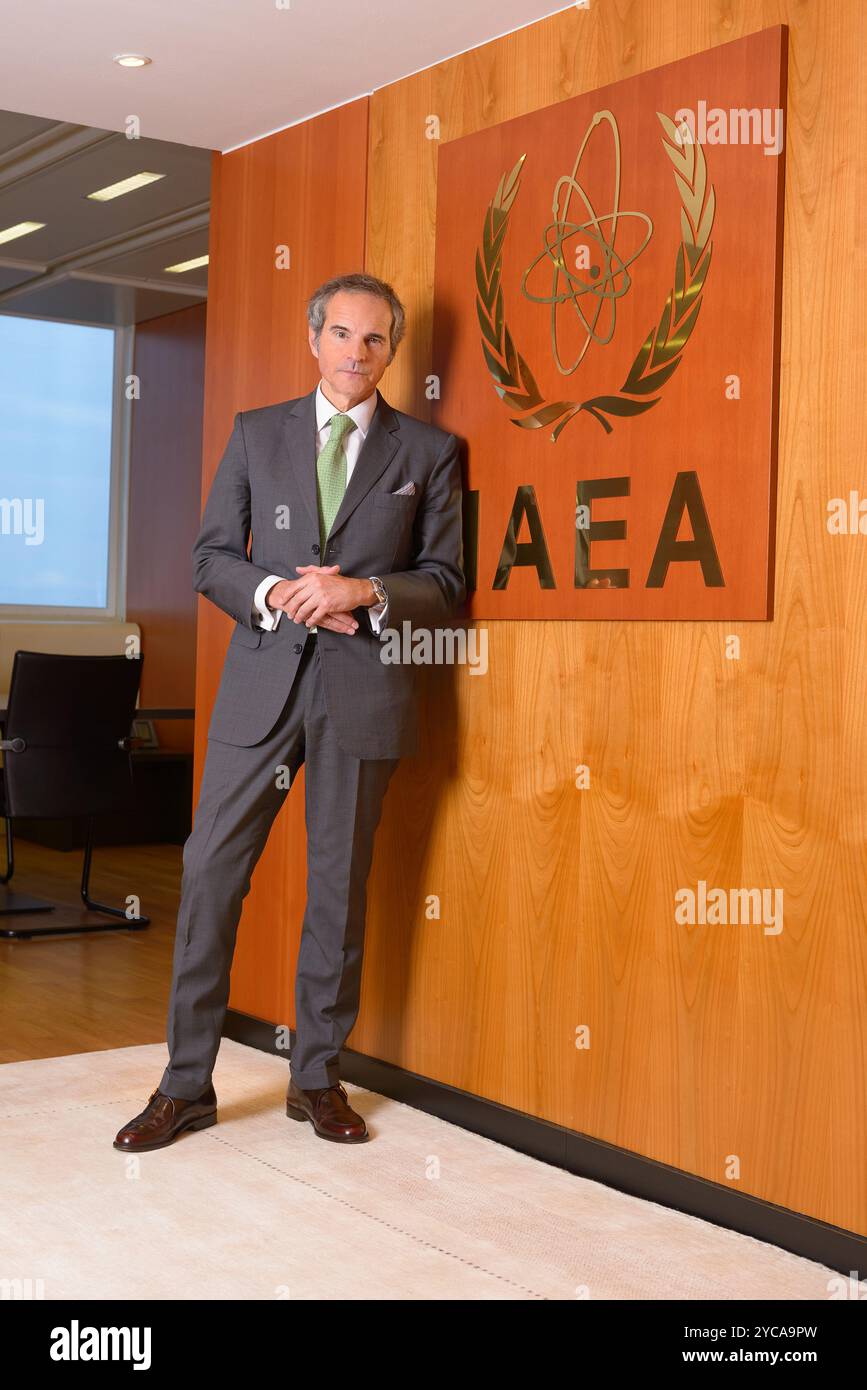 IAEA Director General Rafael Mariano Grossi in his office, Vienna ...
