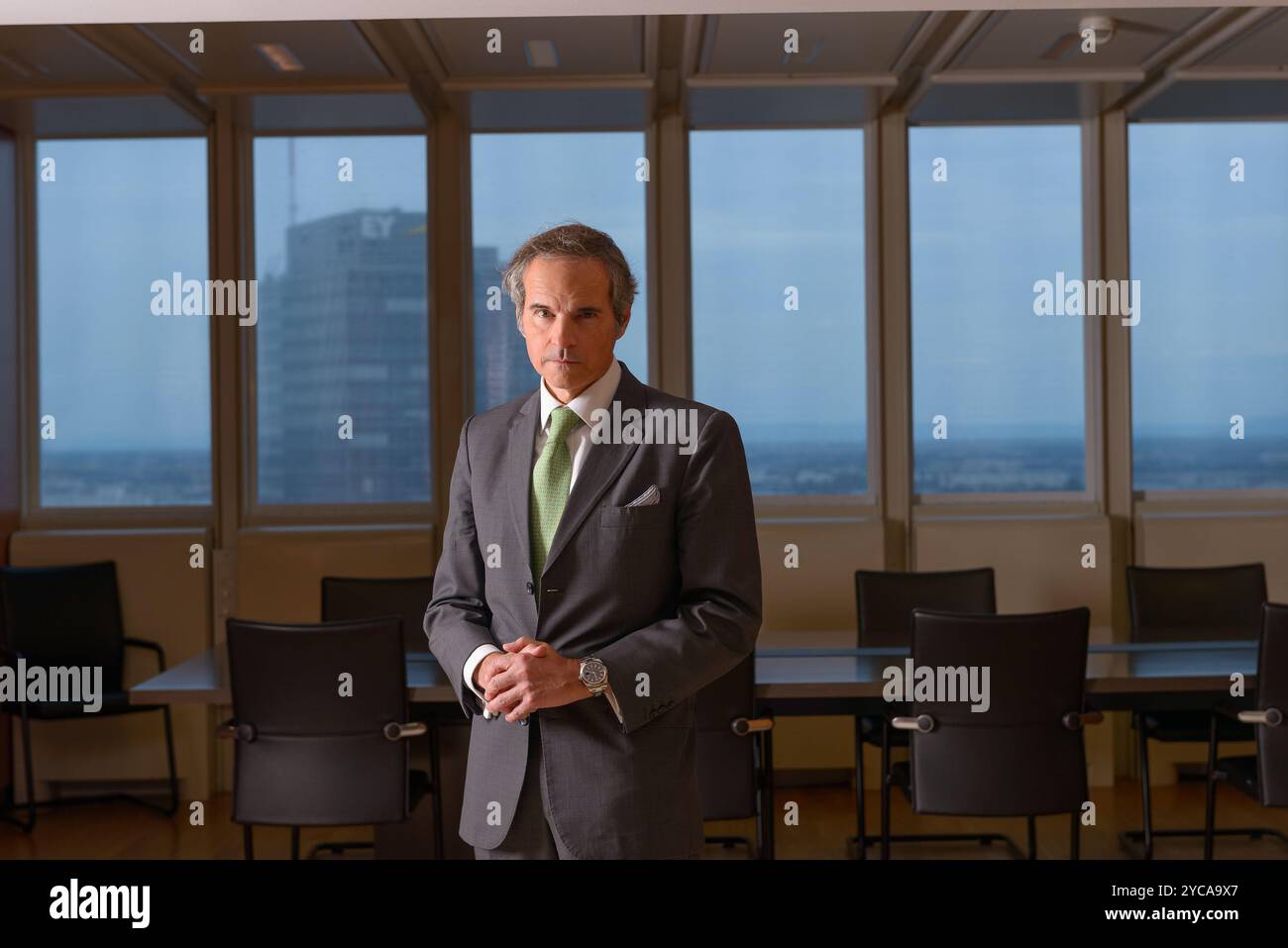IAEA Director General Rafael Mariano Grossi in his office, Vienna ...
