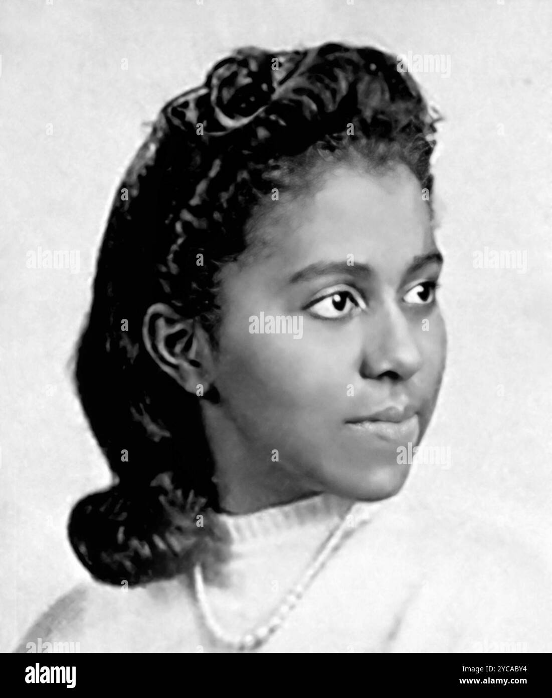 Portrait of the African-American biochemist, Marie Maynard Daly (1921 ...