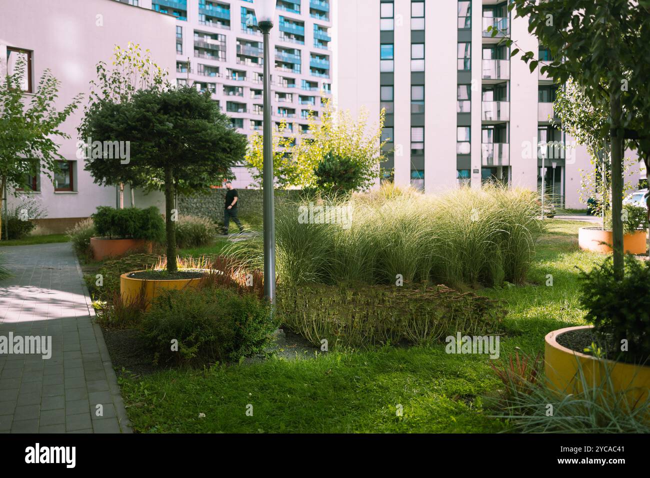 Residential area with ecological and sustainable green residential ...