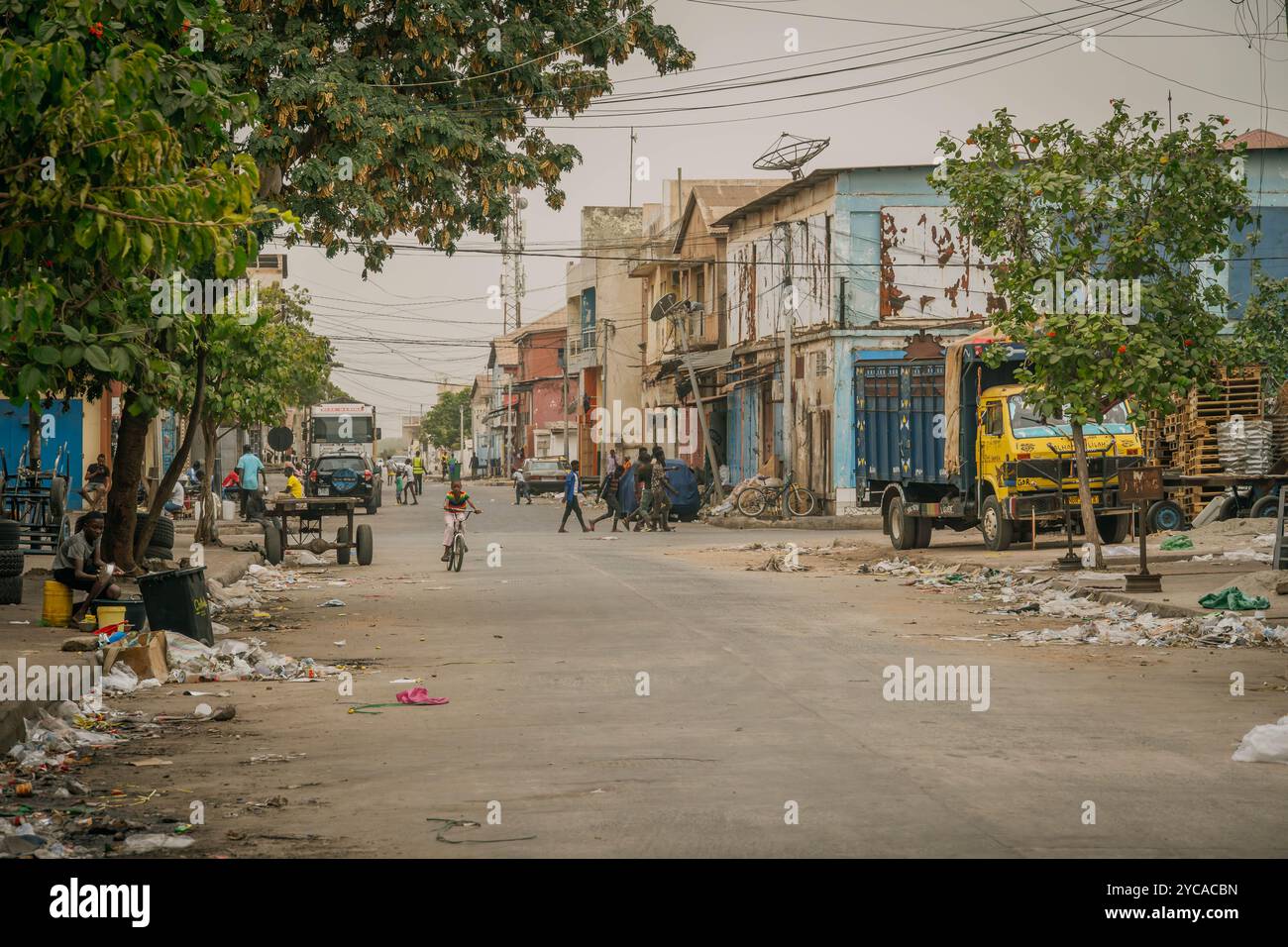 The streets of Banjul, capital of Gambia, West Africa Stock Photo - Alamy