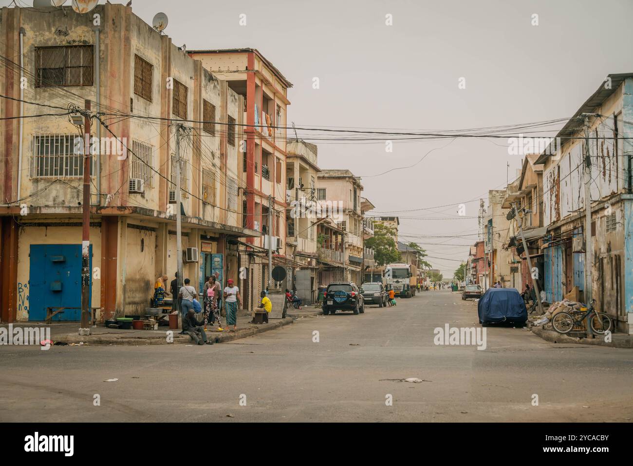The streets of Banjul, capital of Gambia, West Africa Stock Photo - Alamy