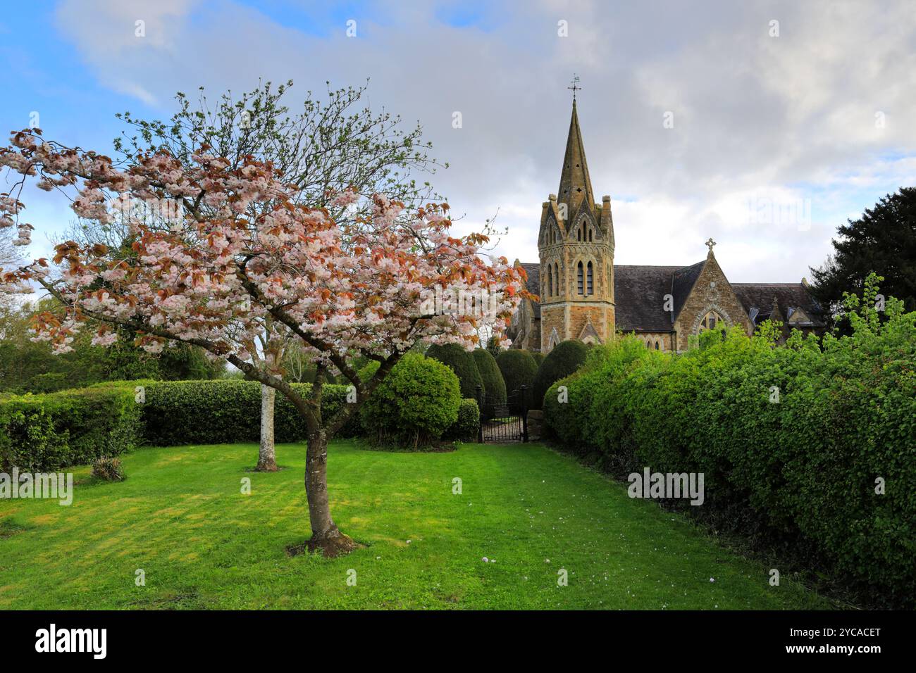 St Johns church, Lower Shuckburgh village, Warwickshire, England, UK ...