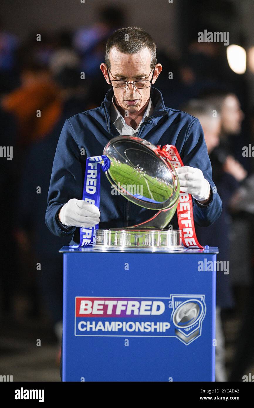 Wakefield, England - 19th October 2024 - Championship Trophy.. Rugby ...