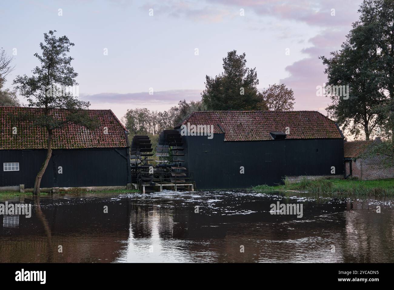 The historic Collse watermill, famously painted by Vincent van Gogh ...