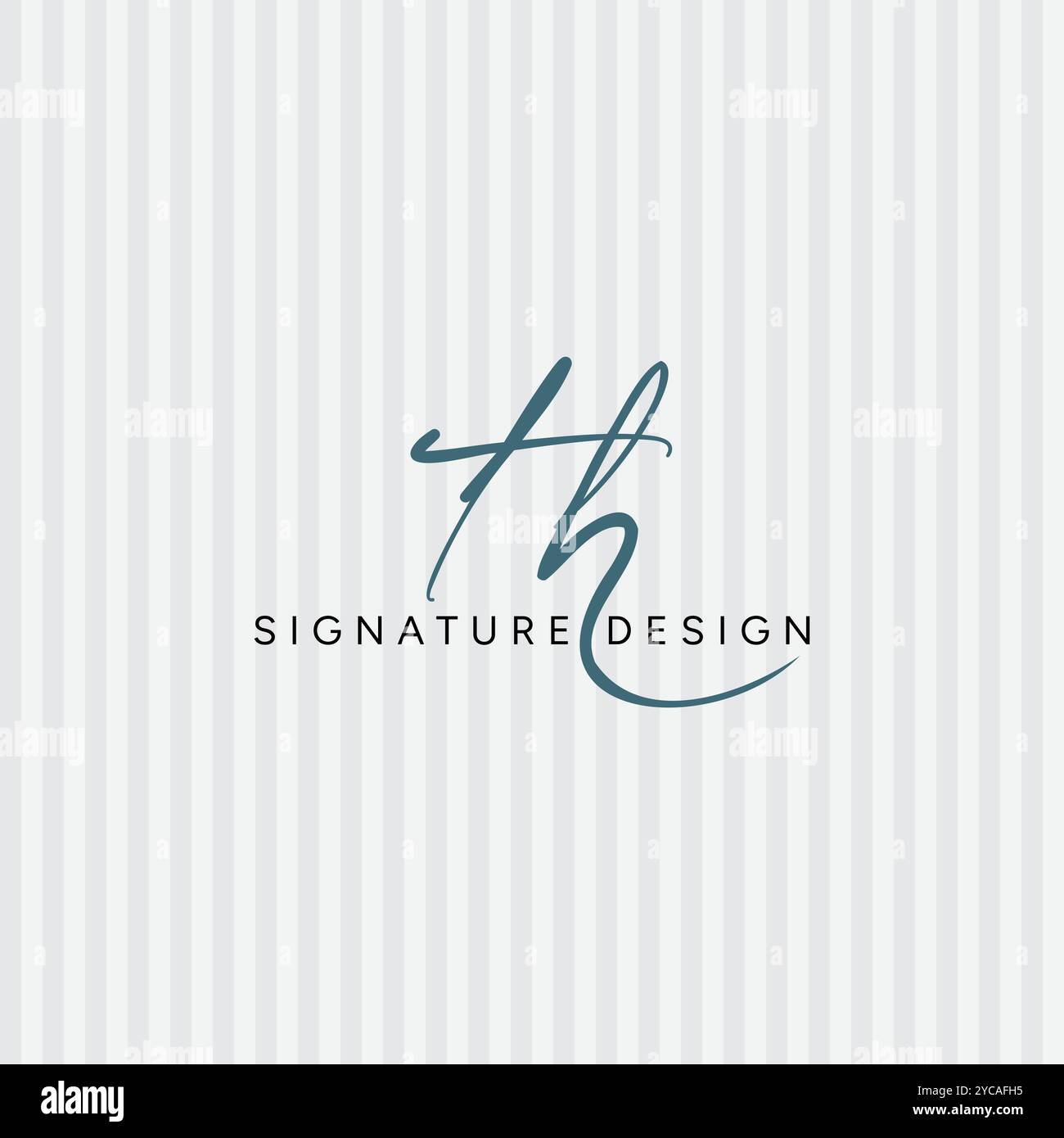 TH Initial Logo in Signature Style for Photography and Fashion Business ...