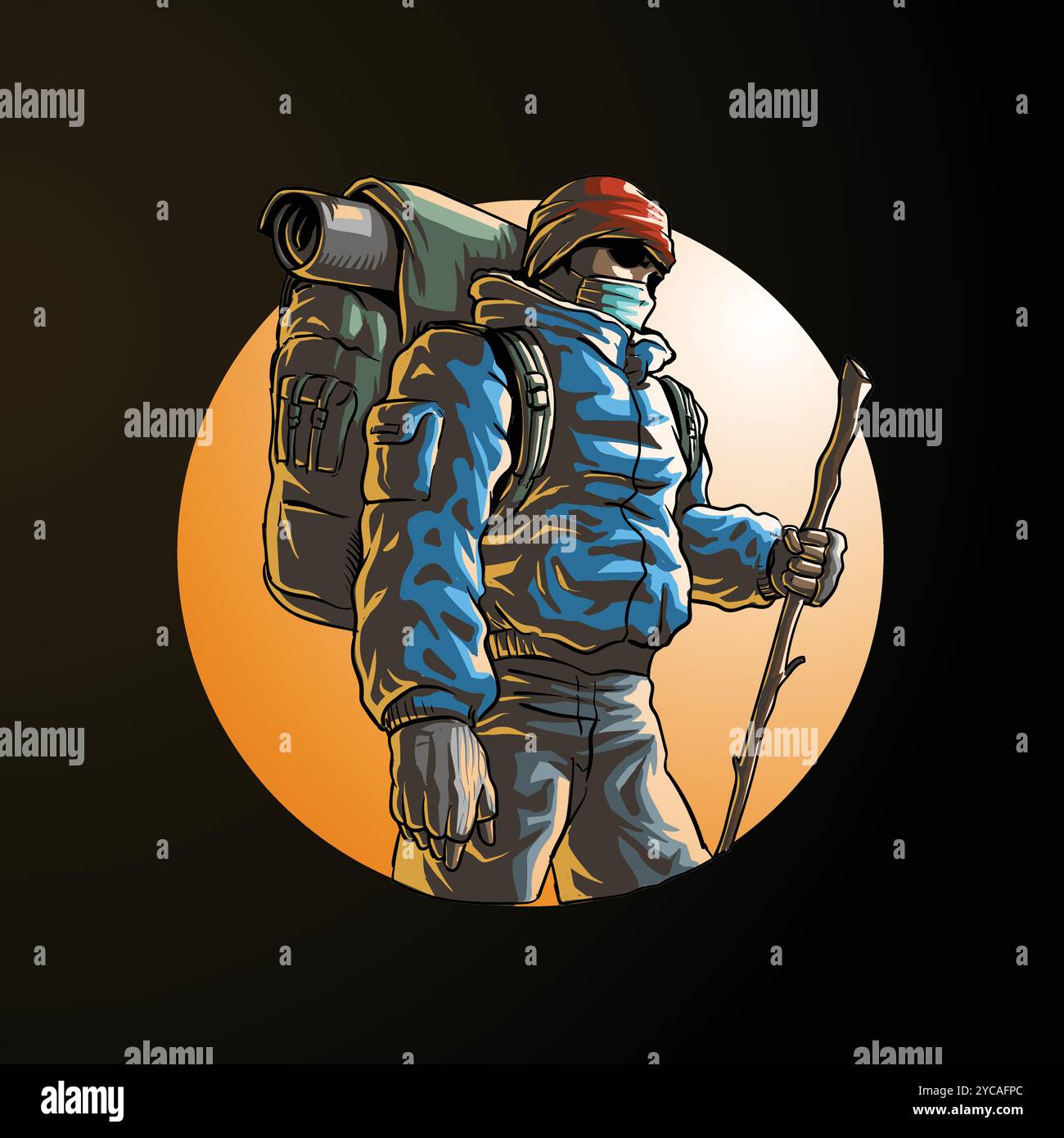 adventurous nature vector illustration Stock Vector Image & Art - Alamy