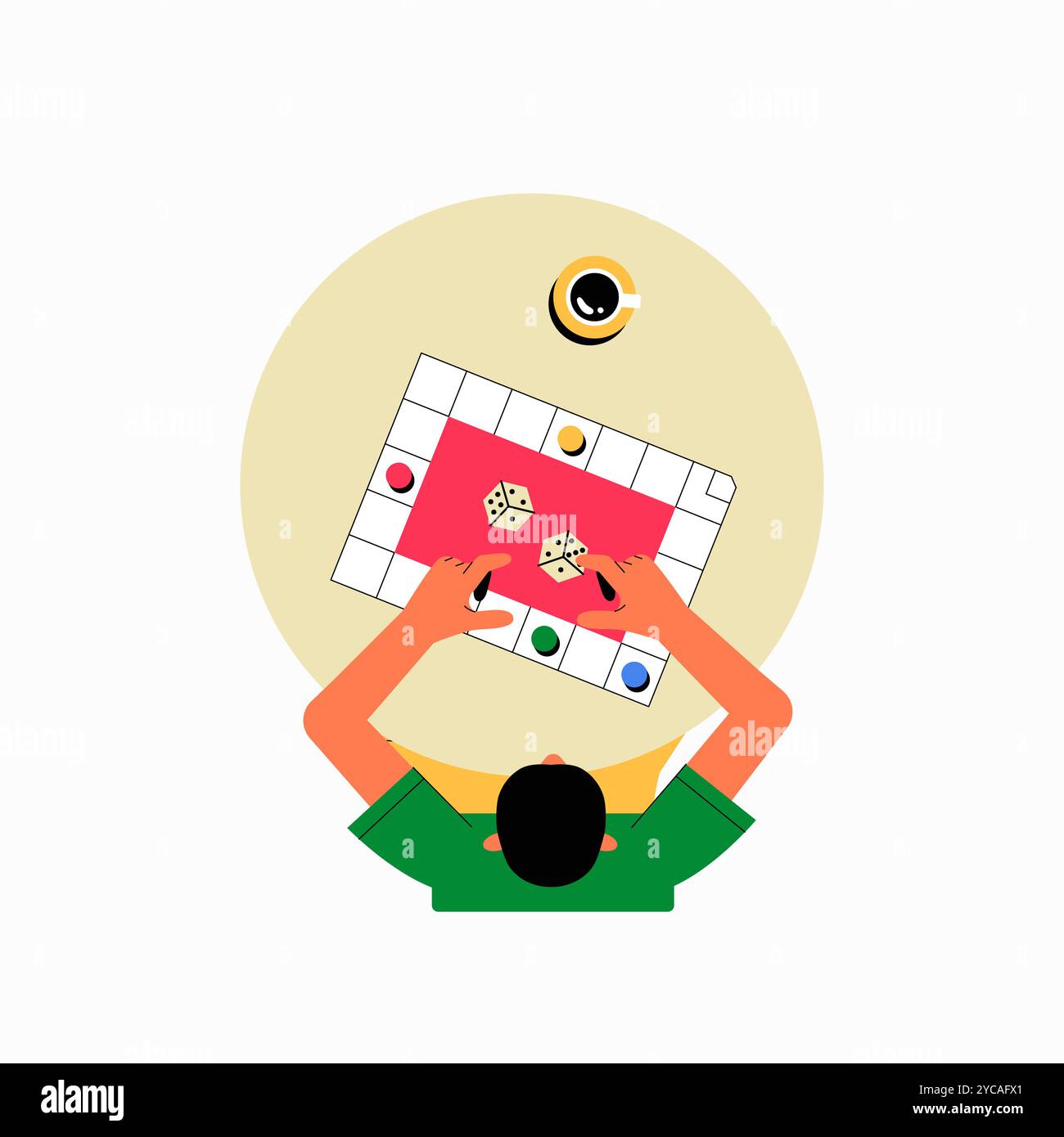 Dice game setup Stock Vector Images - Alamy