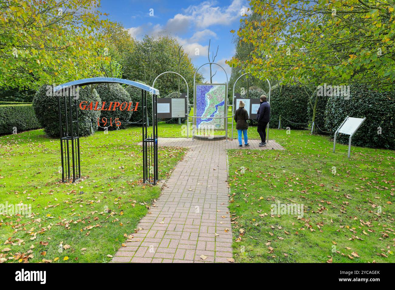 Gallipoli Anzac Day Memorial at the National Memorial Arboretum, near ...