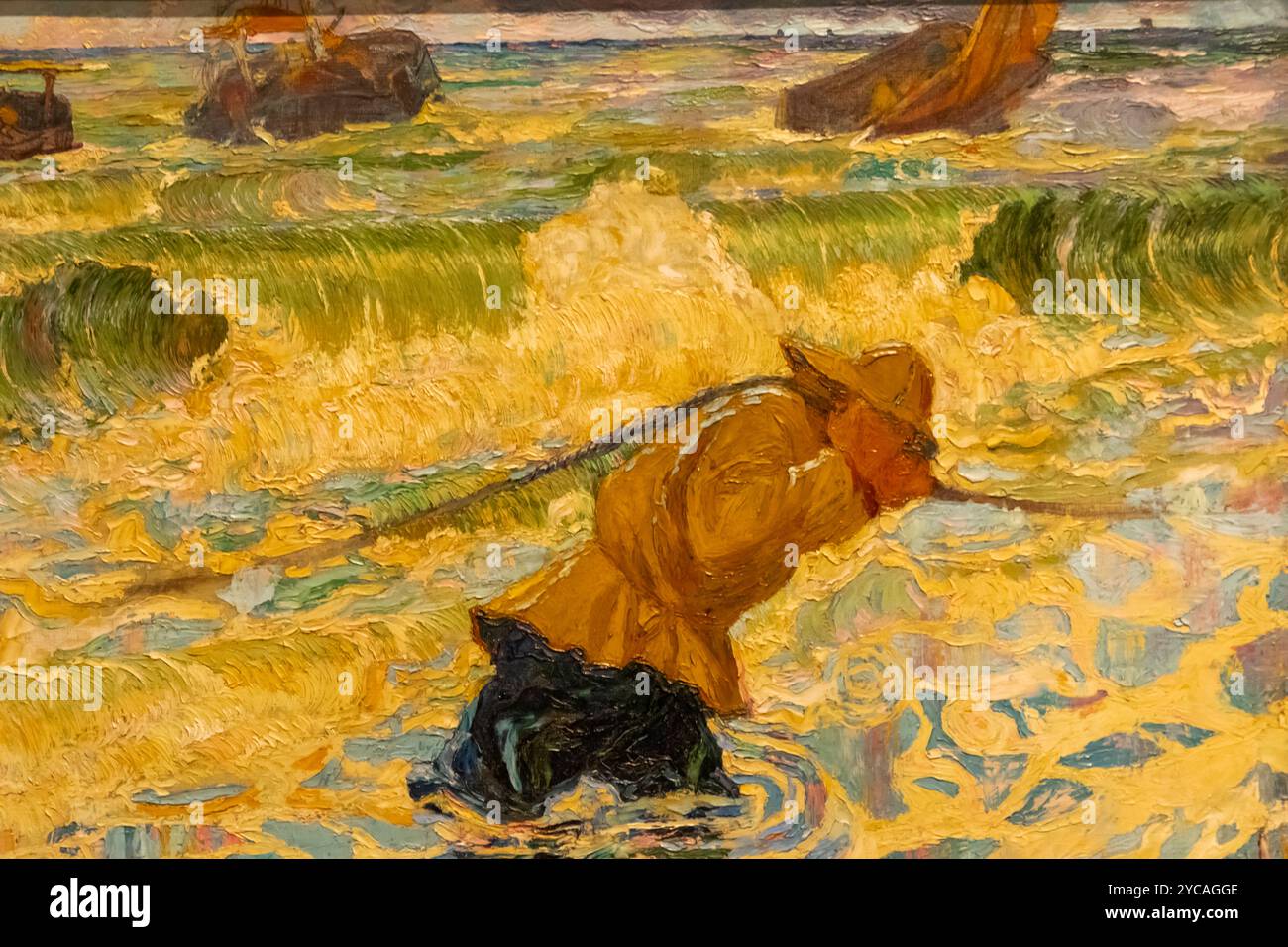 Painting titled "High Tide" by the Dutch-Indonesian Artist Jan Toorop ...