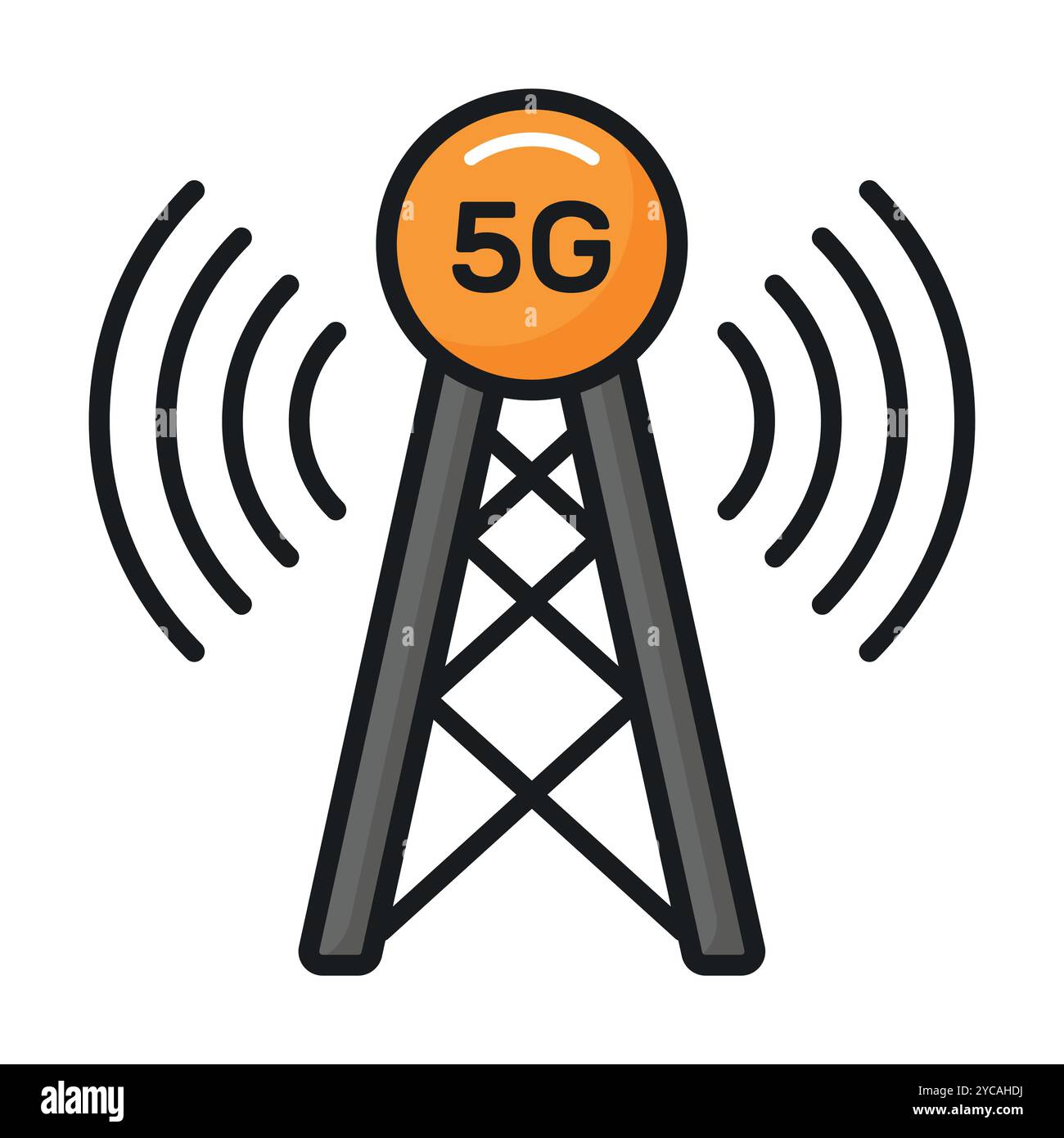 Signal tower icon hi-res stock photography and images - Alamy
