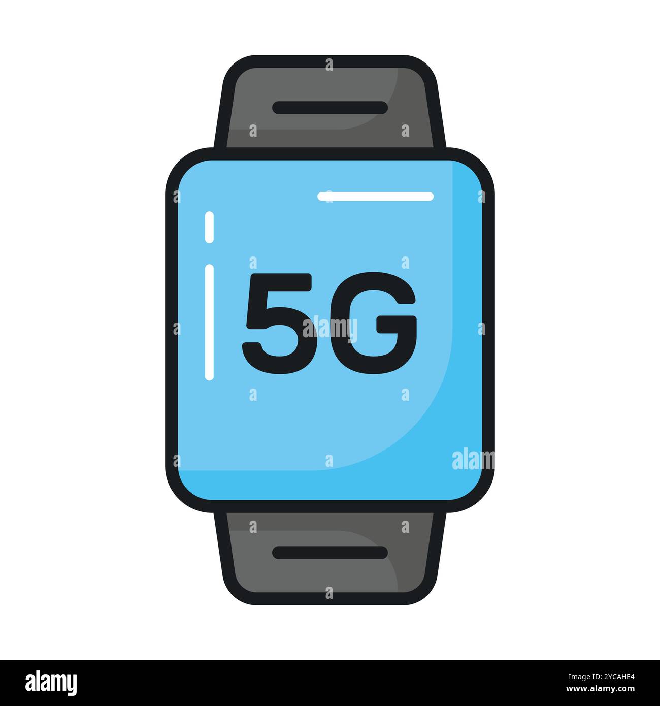 Grab this beautifully designed icon of smart watch in modern style ...