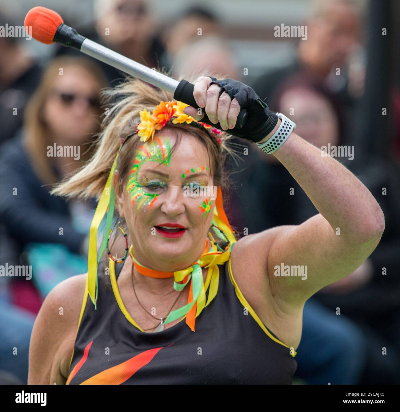 The Samba Espirito Drumming Band from Lancaster performing in Kendal ...