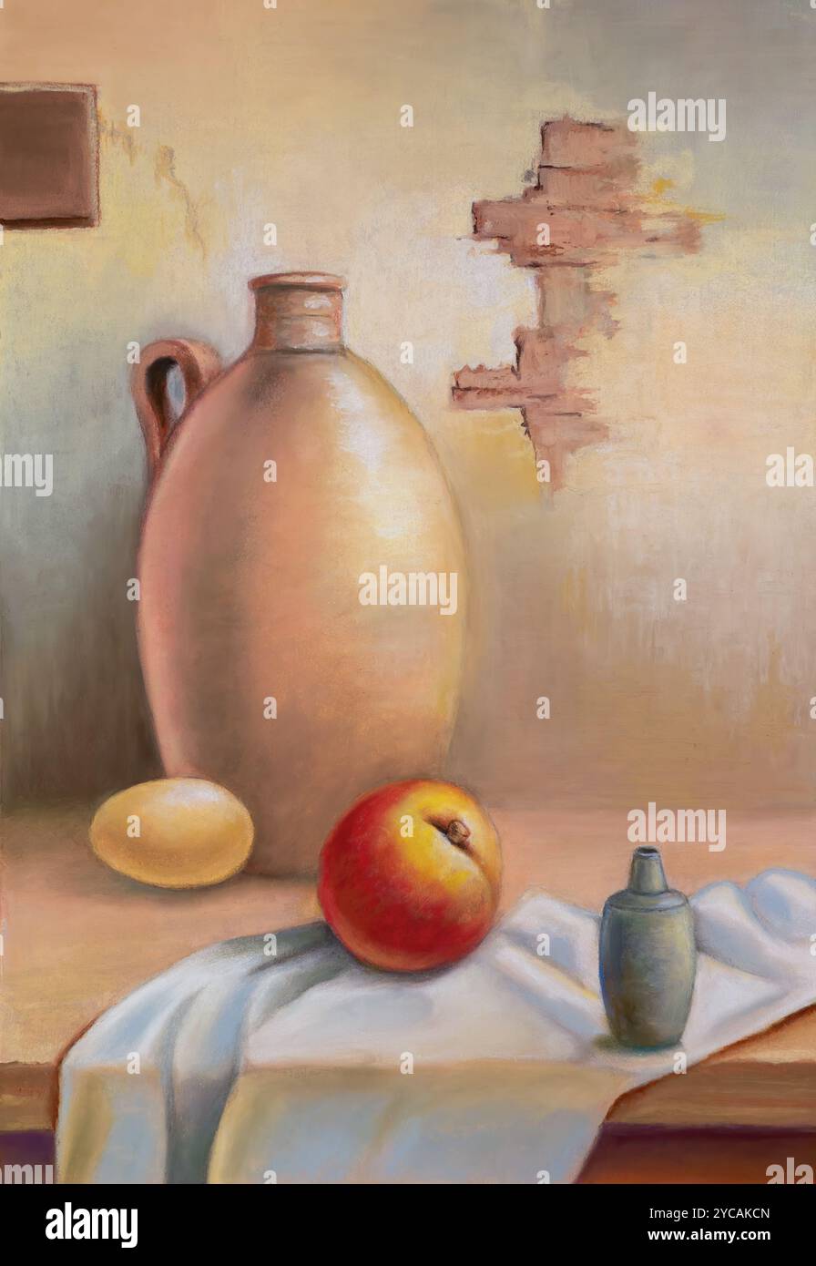 Realistic fruit painting hi-res stock photography and images - Alamy