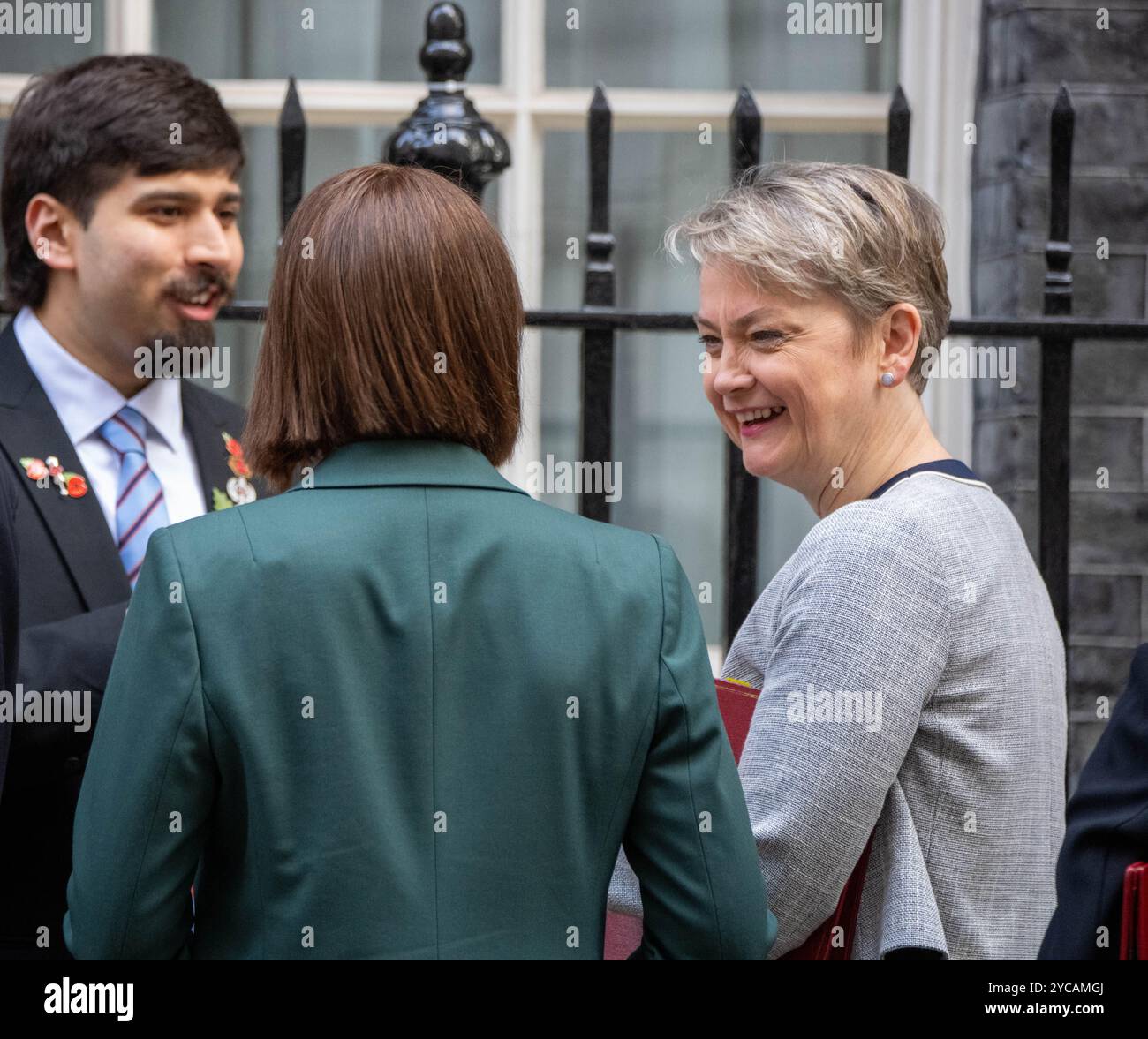 London, UK. 22nd Oct, 2024. . Yvette Cooper, Home Secretary, (right ...