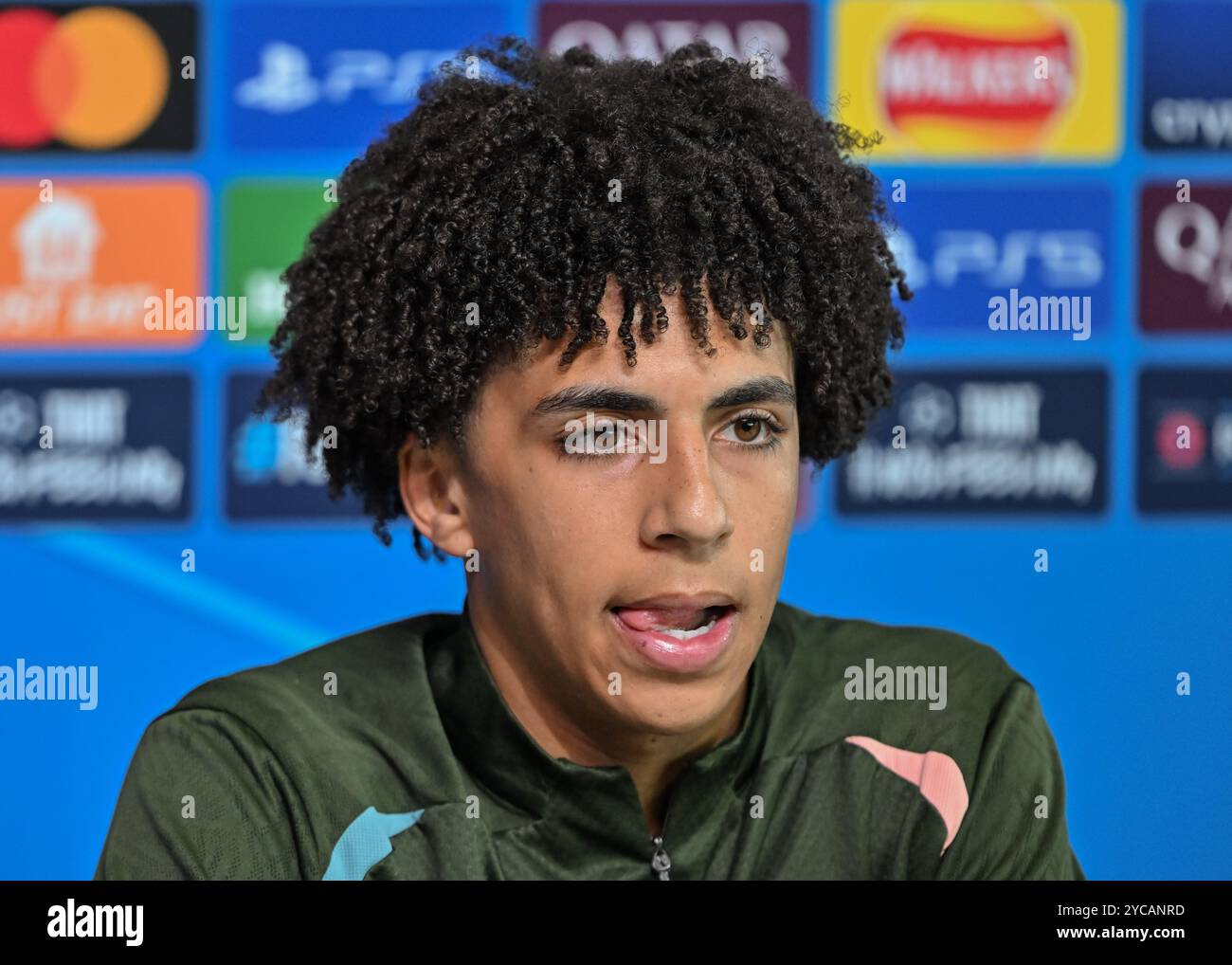 Rico Lewis of Manchester City during the Manchester City v Sparta ...