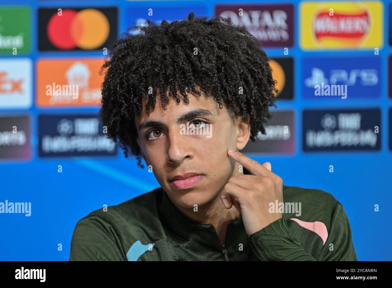 Rico Lewis of Manchester City during the Manchester City v Sparta ...