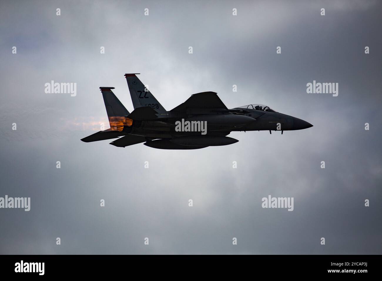 A U.S. Air Force F-15C Fighting Eagle with the 67th Fighter Squadron ...