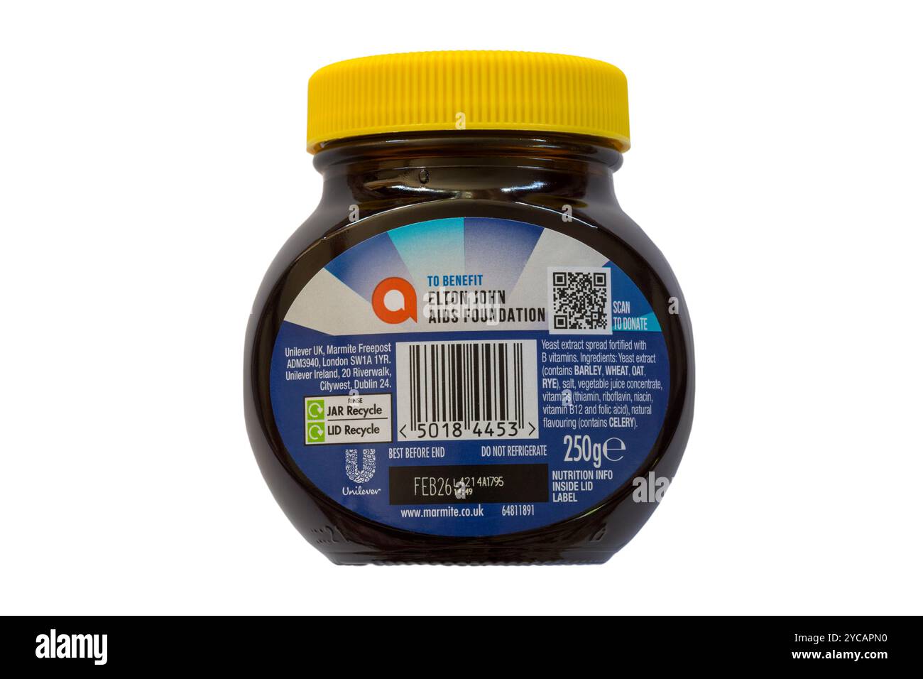 special jar of Marmite Elton John Limited Edition yeast extract spread ...