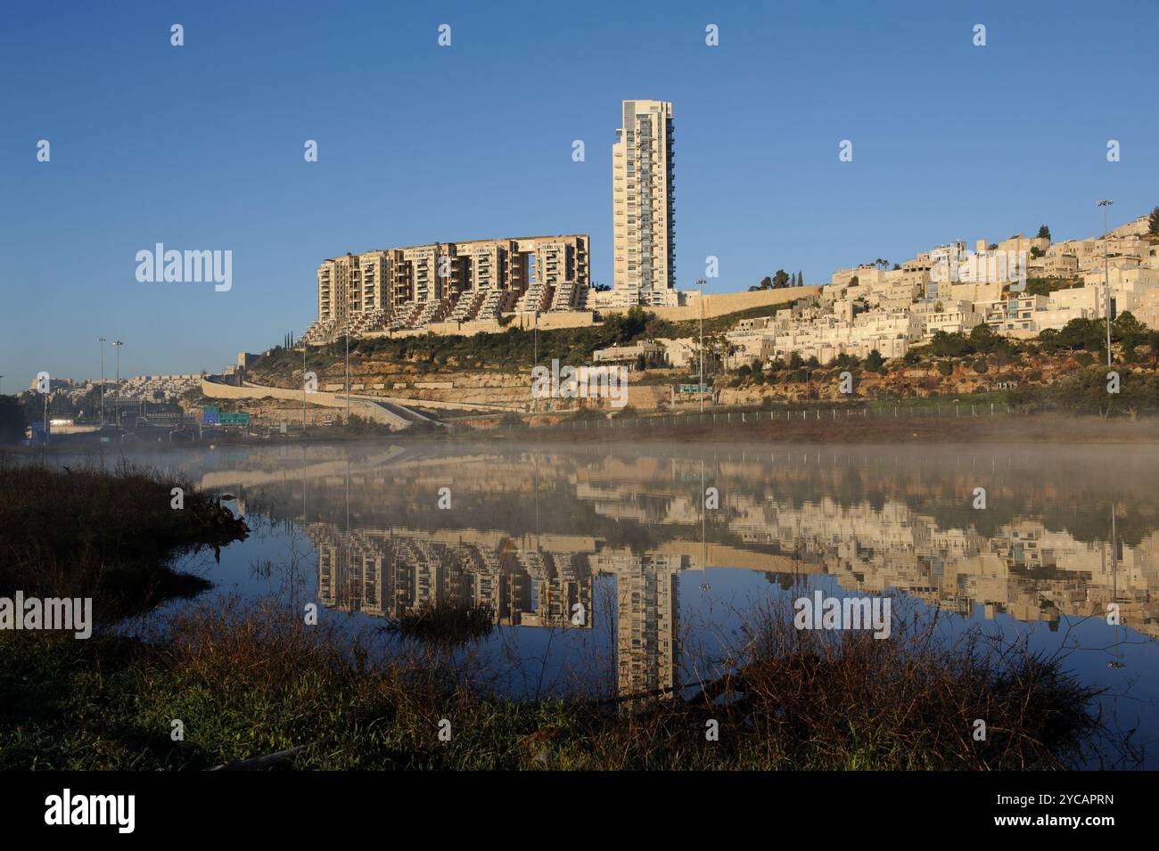 The Holyland residential complex and tower in Jerusalem, Israel ...