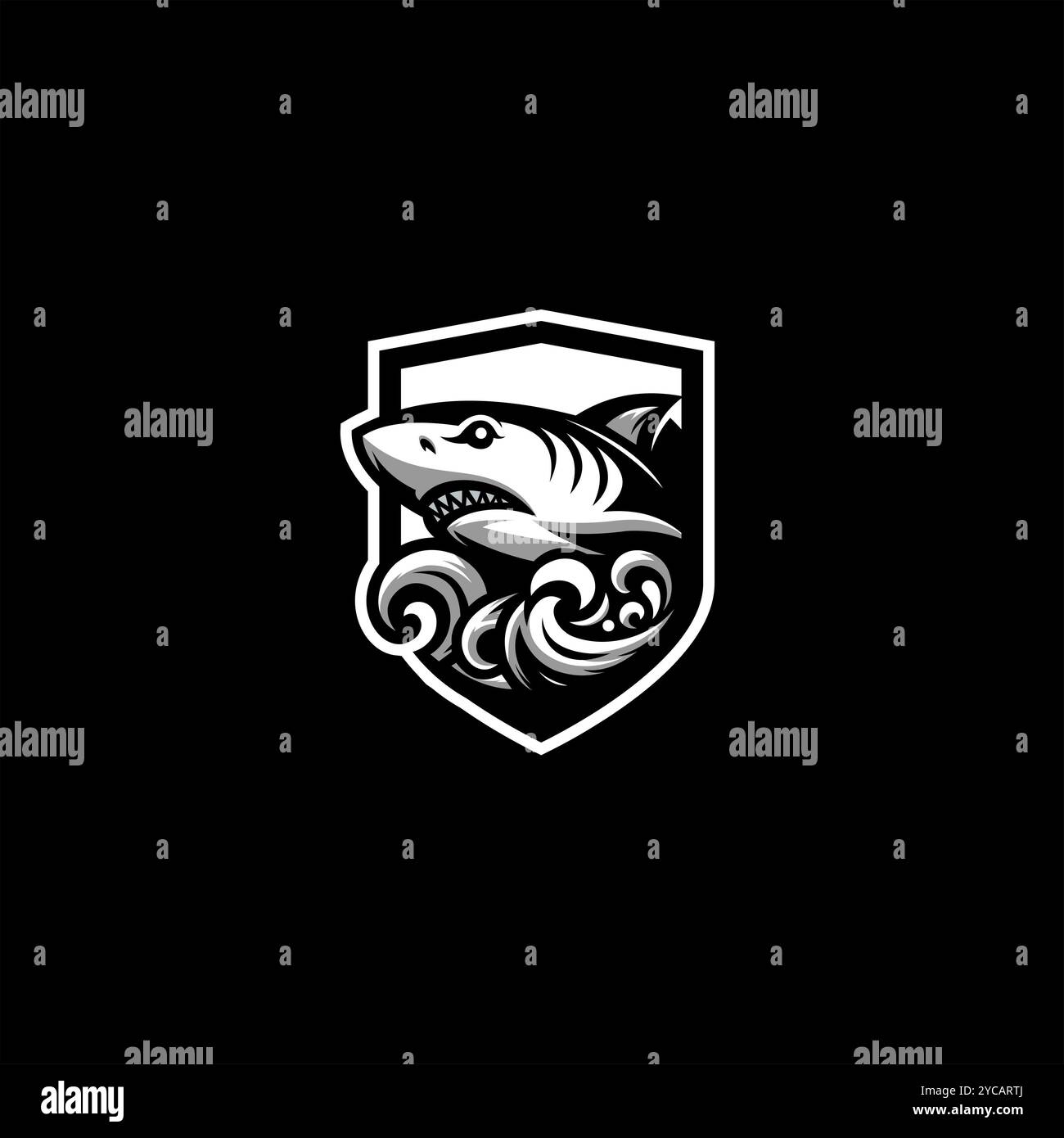 Shark dynamic logo hi-res stock photography and images - Alamy
