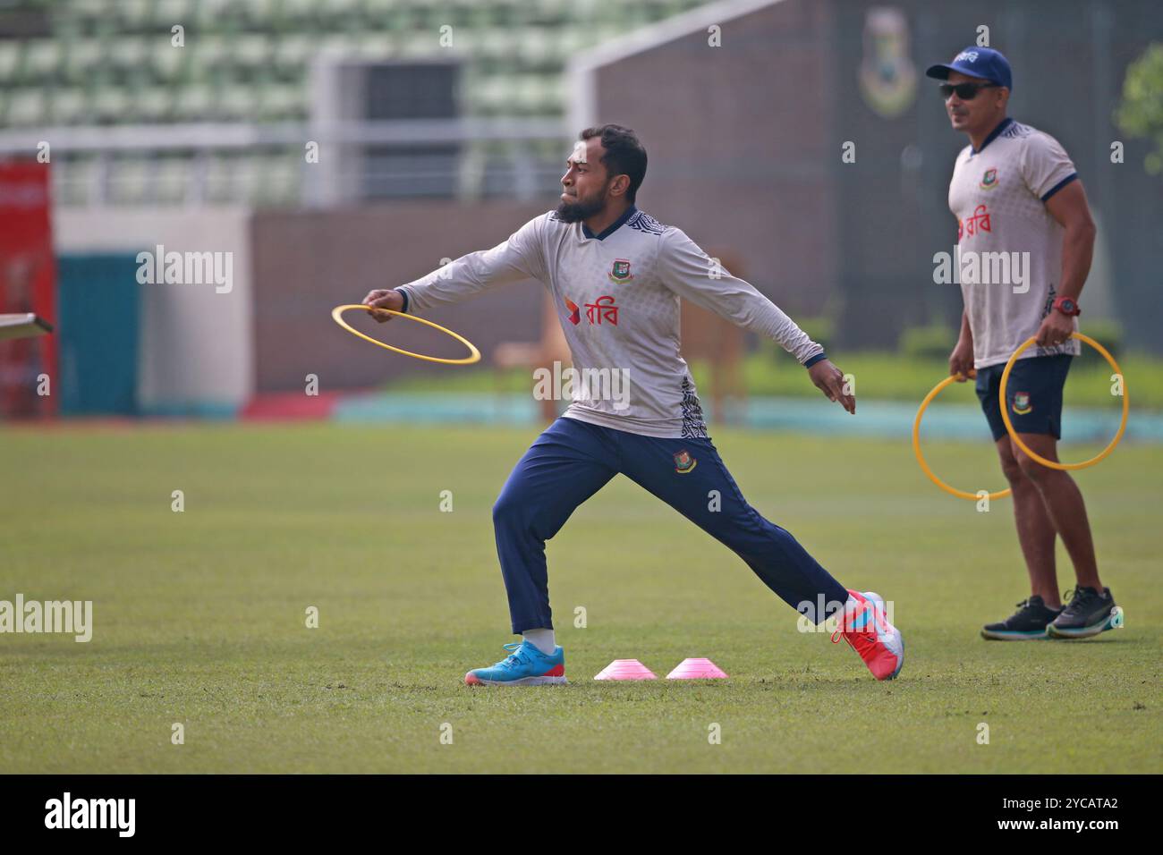 Bangladesh team attends practice session at the Sher-e-Bangla National ...