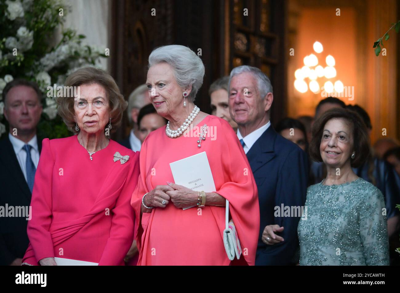 Athens, Greece. 28 September 2024. Queen Sofia of Spain, Princess ...