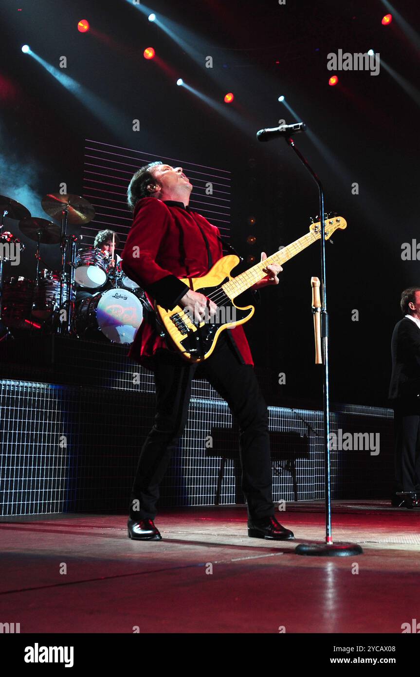 Milan Italy 11/04/2008: Red Canzian,bassist of the Italian rock pop ...