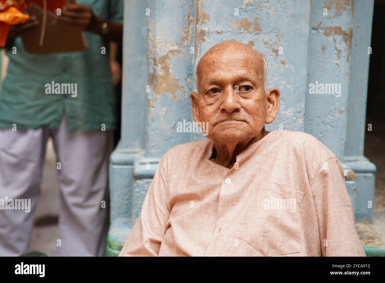 Satipati Nandi of the Nandi clan at the Thakurbari of Nandi family ...