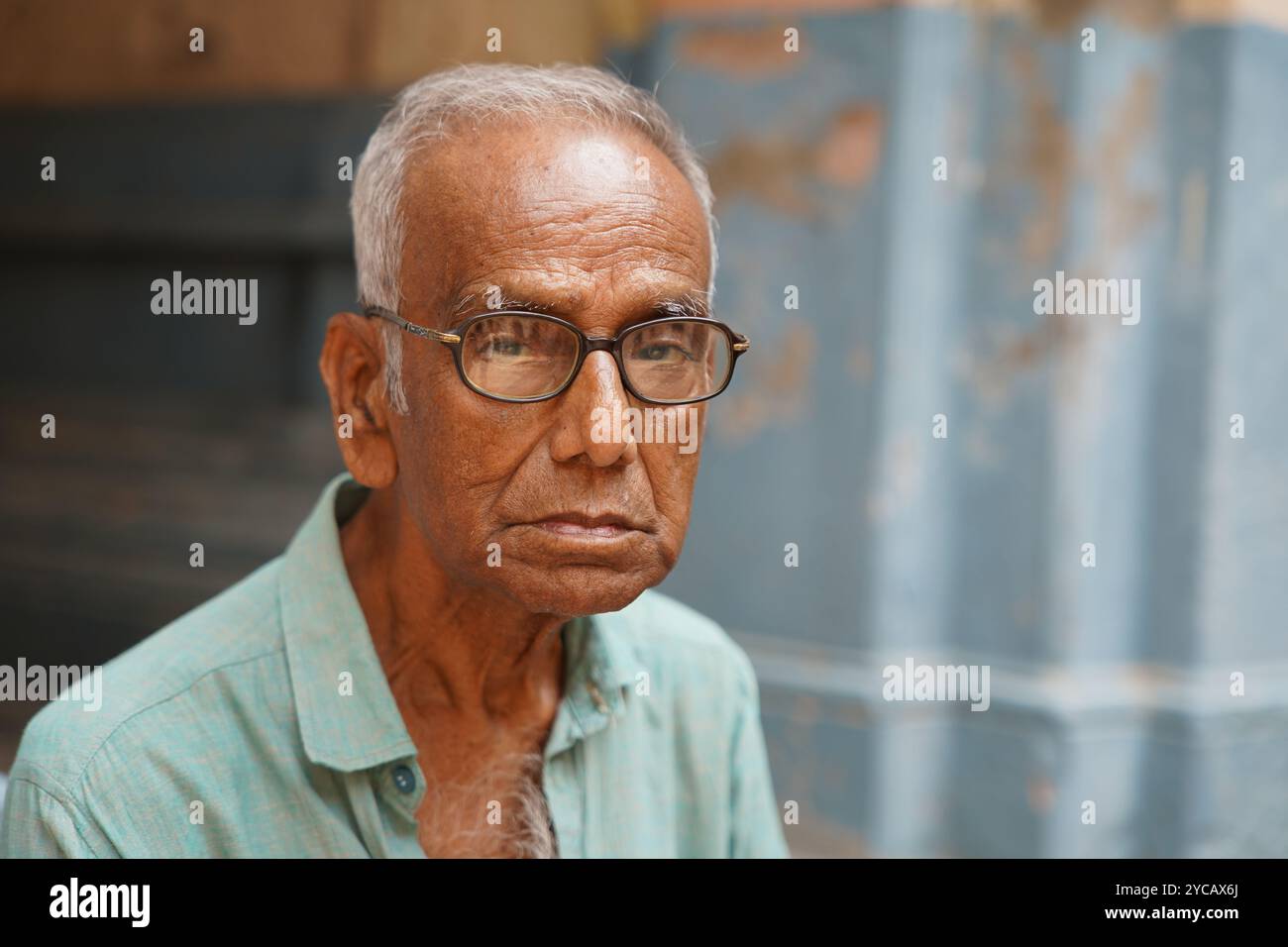 Ramchandra Nandi of the Nandi clan at the Thakurbari of Nandi family ...