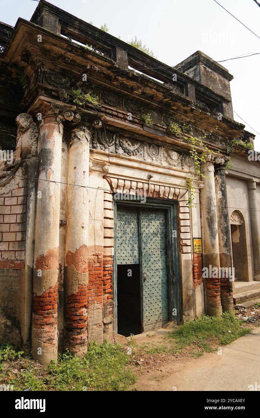 Main gate of the Brindavanchandra Temple (1845 CE) complex built by ...