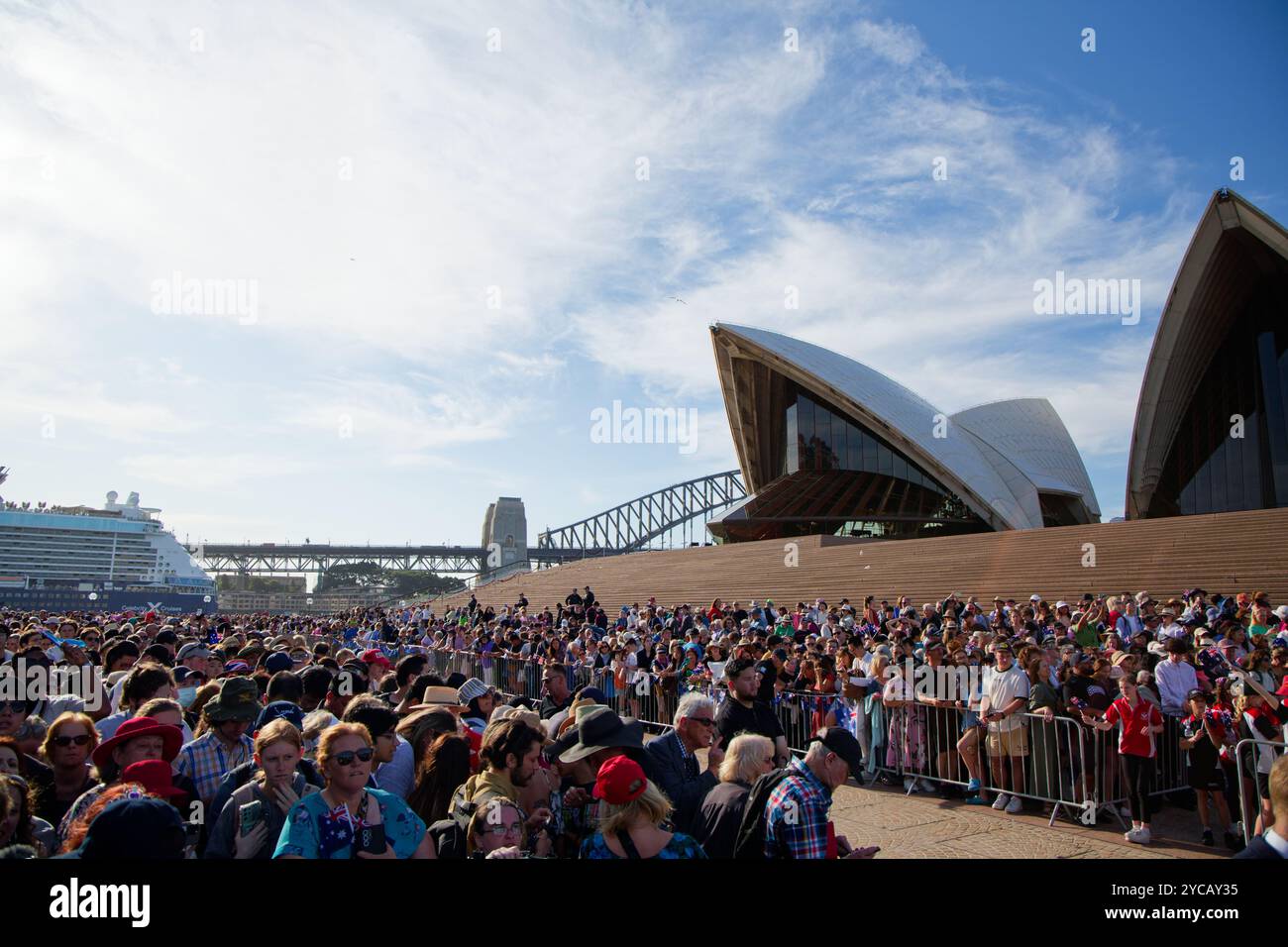 Sydney, Australia. 22nd Oct, 2024. A general view of the Opera House ...