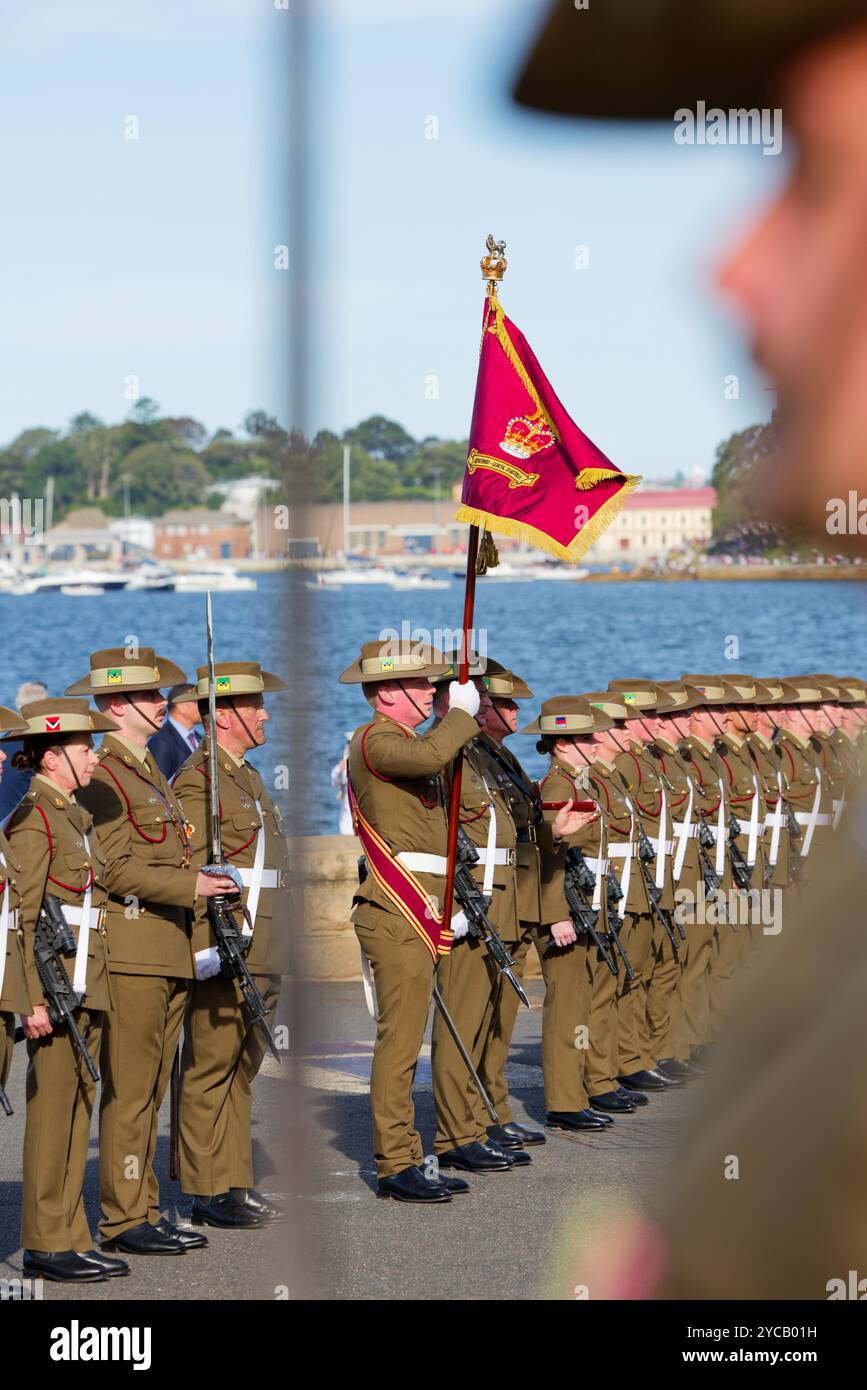 Their Majesties' affiliated units, the 1st Armoured Regiment and the ...