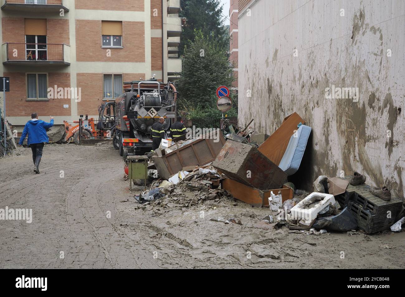 Bologna, Italia. 22nd Oct, 2024. damage and inconvenience caused by ...