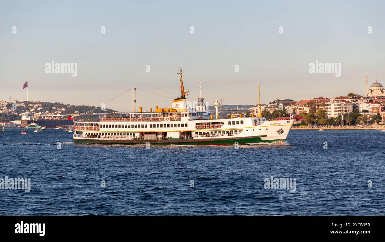 Istanbul, Turkiye - OCT 14, 2024: Istanbul Sehir Hatlari, the City ...