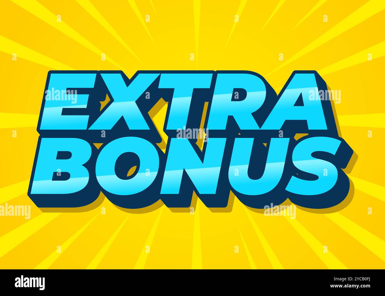 Extra bonus. Text effect design in 3D style for social media or ...