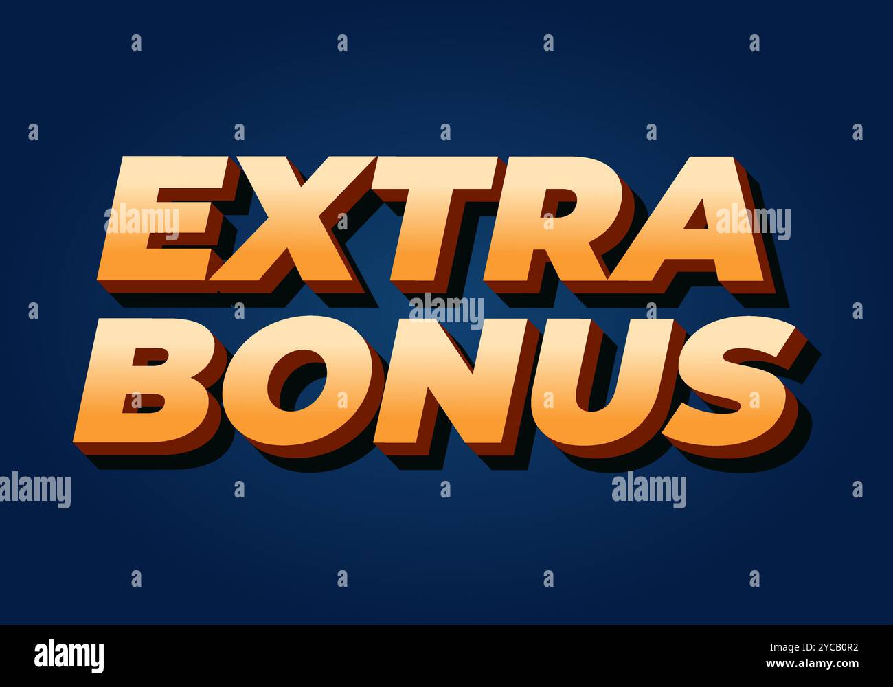 Extra bonus. Text effect design in 3D style for social media or ...