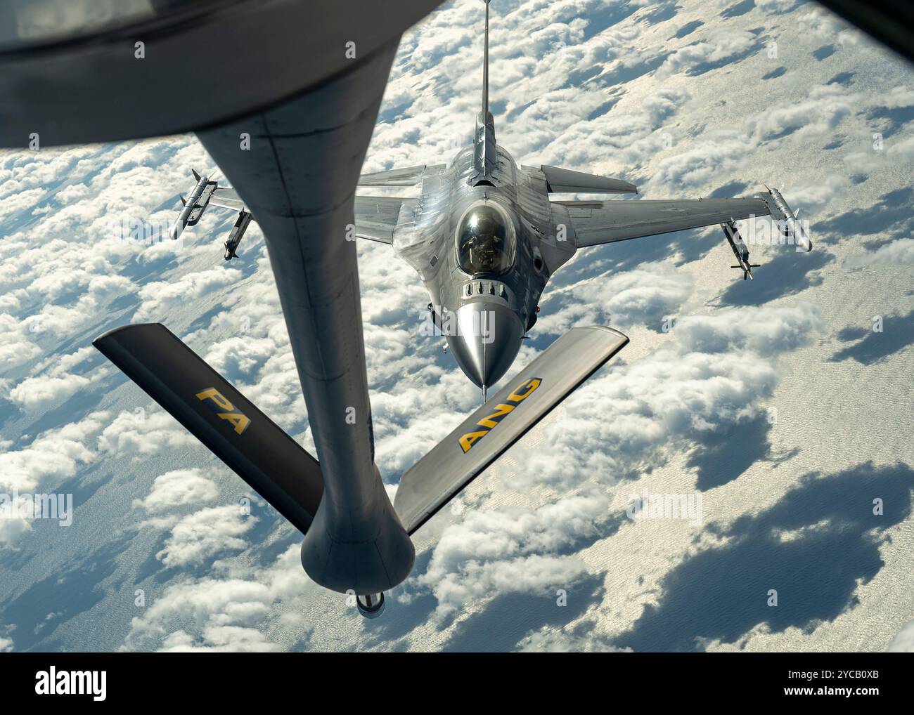 A U.S. Air Force F-16C Fighting Falcon aircraft assigned to the 177th ...