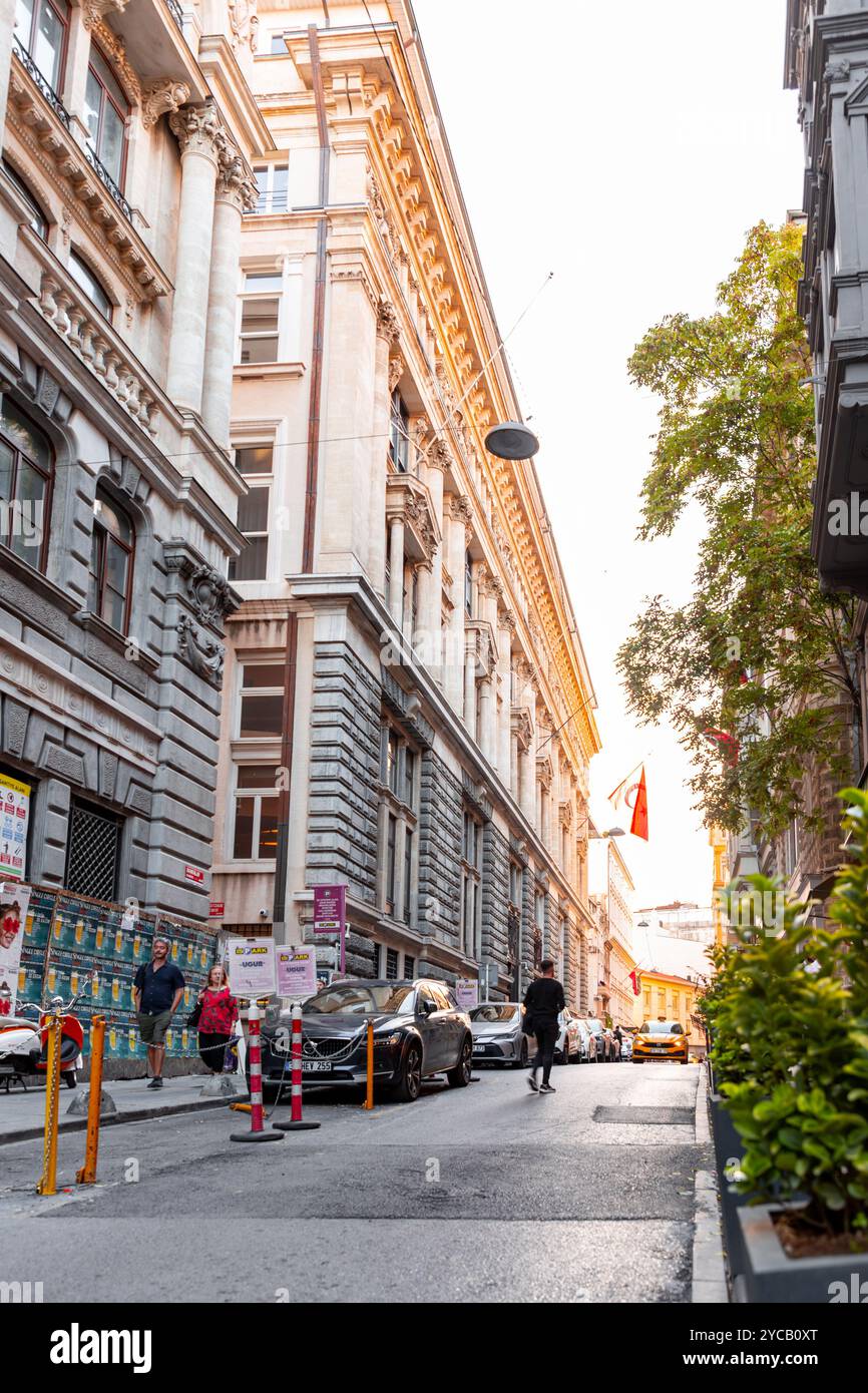 Istanbul, Turkiye - OCT 8, 2024: View from Beyoglu streets, generic ...