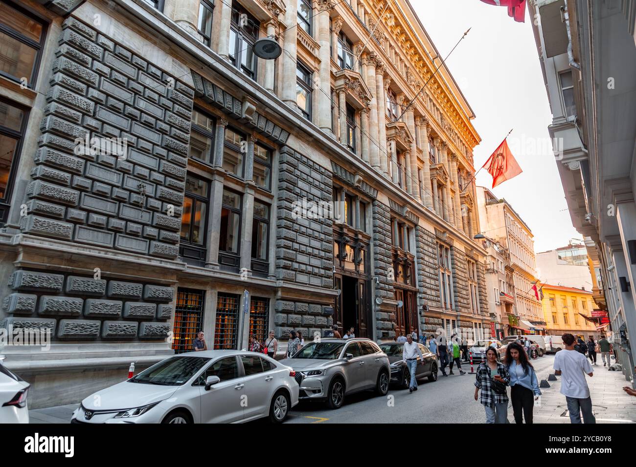 Istanbul, Turkiye - OCT 8, 2024: View from Beyoglu streets, generic ...